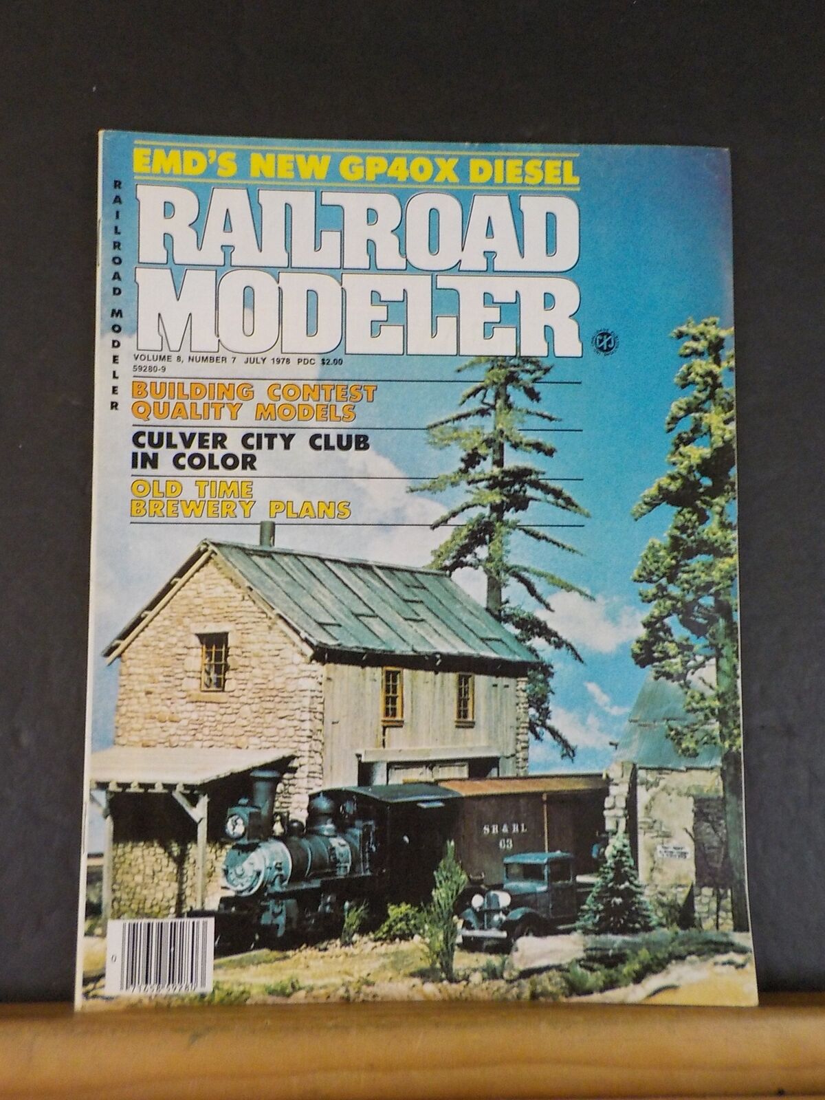Railroad Modeler 1978 July EMDs GP40X diesel Old time brewery plans – RailroadTreasures