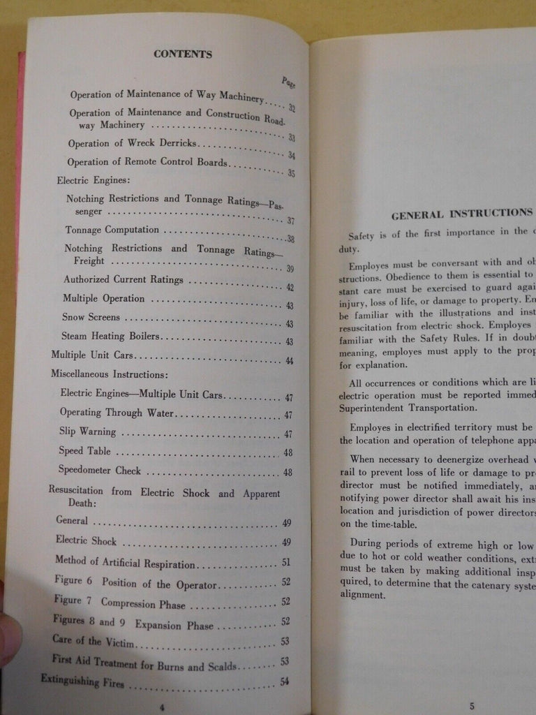 Pennsylvania Railroad electric operating instructions revised March 1 ...