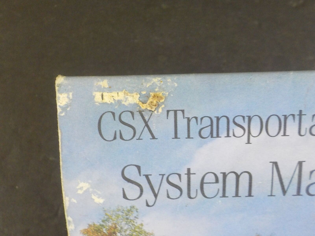 Map CSX Transportation System Map 1999 Damage – RailroadTreasures