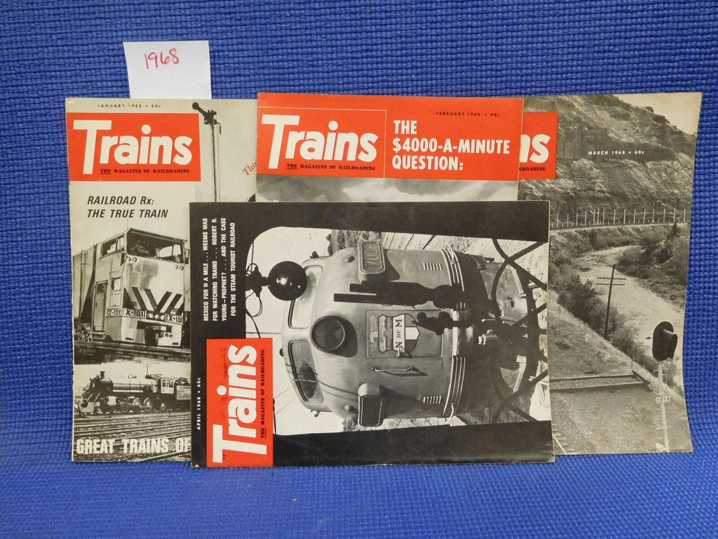 Trains Magazine Complete Year 1968 12 issues – RailroadTreasures