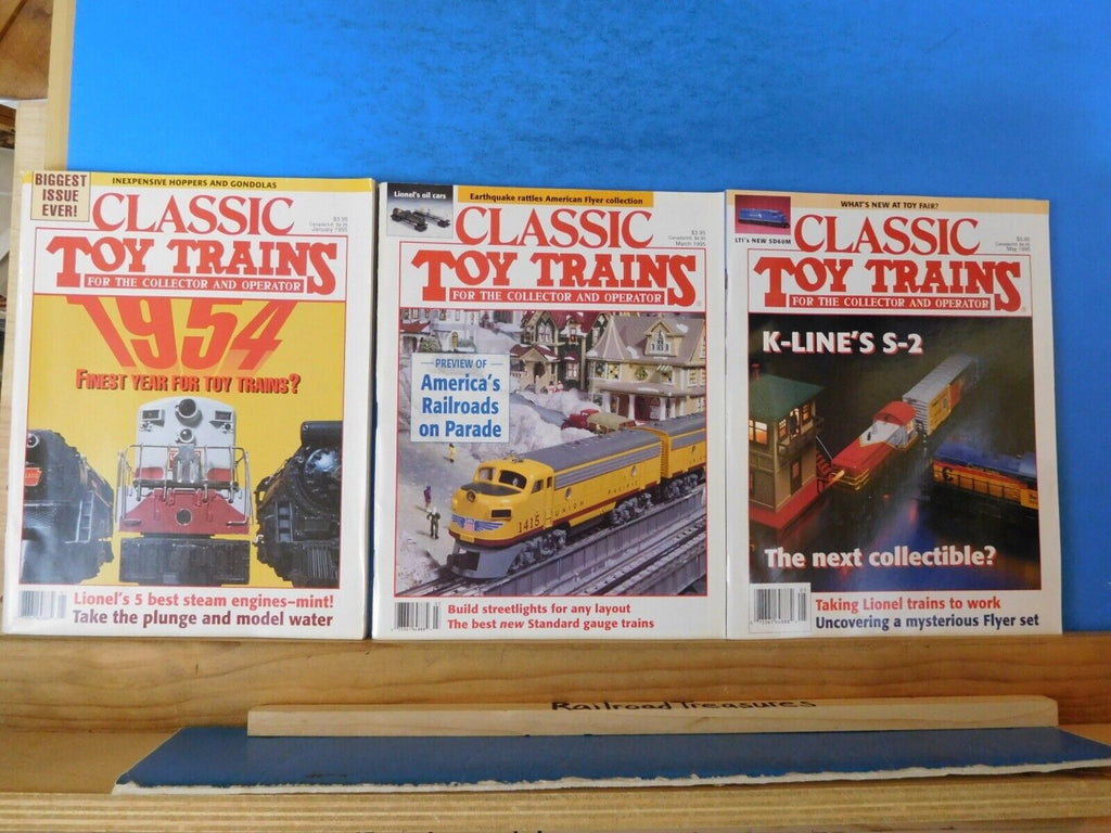 Classic Toy Trains Complete Year 1995 7 Issues – RailroadTreasures