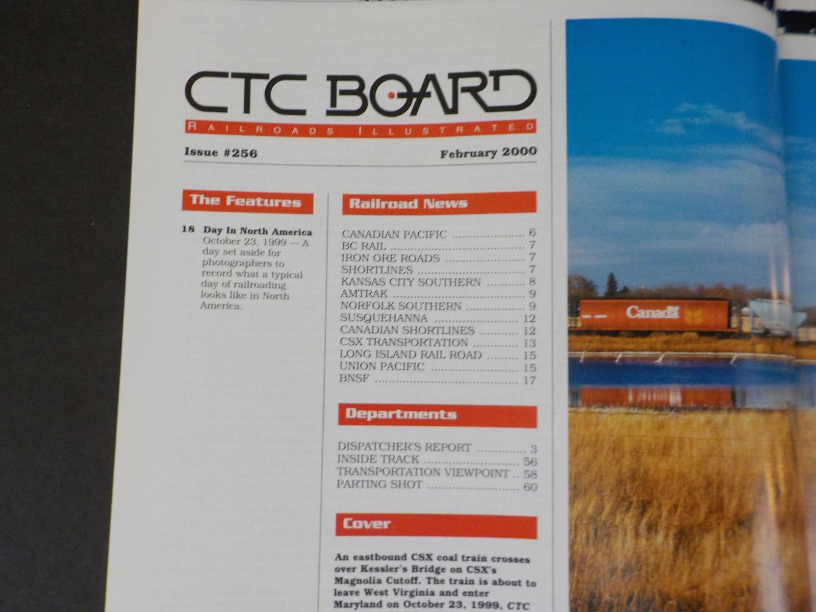 CTC Board Railroads Illustrated #256 Feb 2000 Railroad News Photos ...