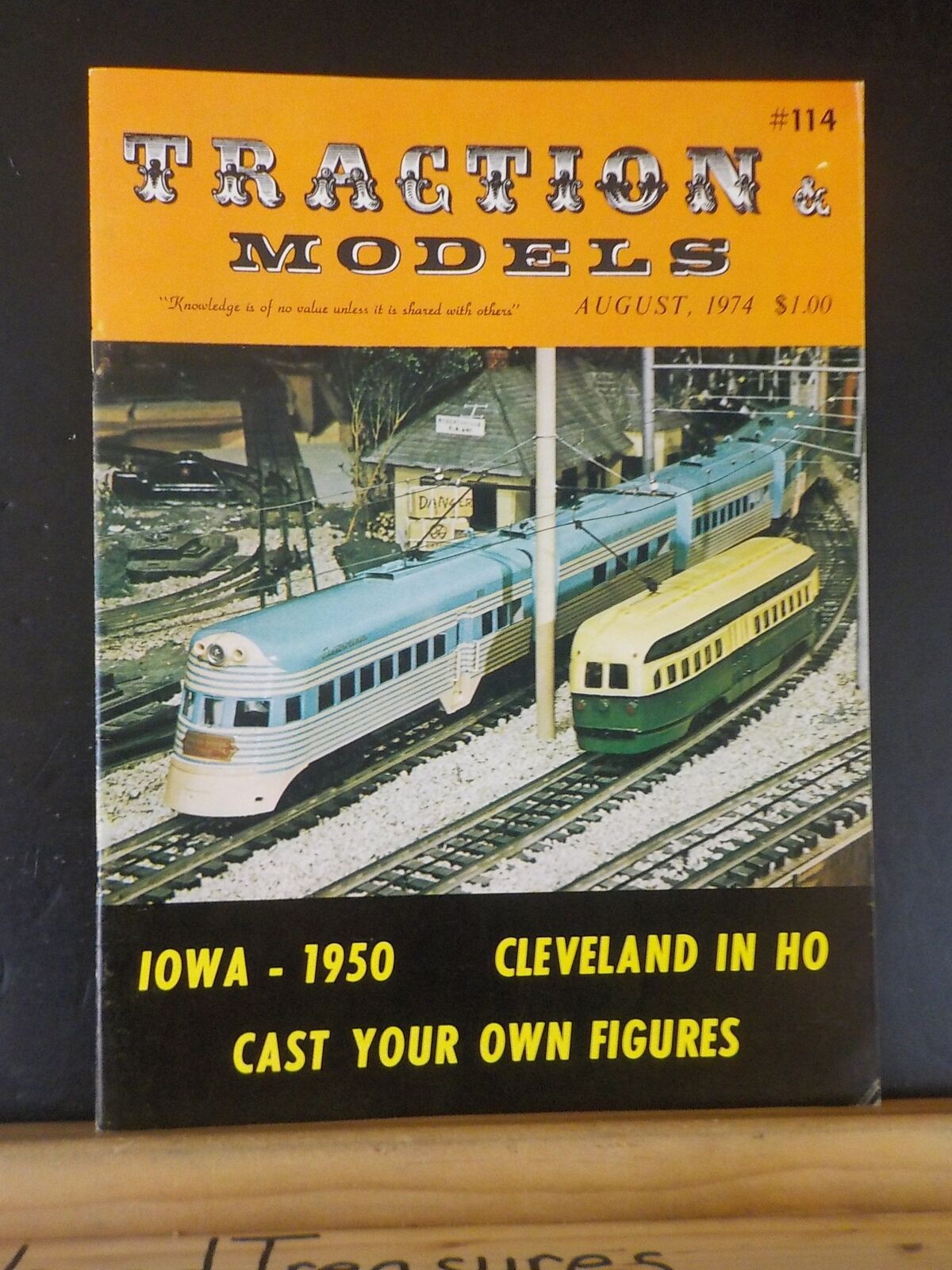Traction & Models #114 1974 August 1950 Iowa Cleveland in HO Cast figu ...