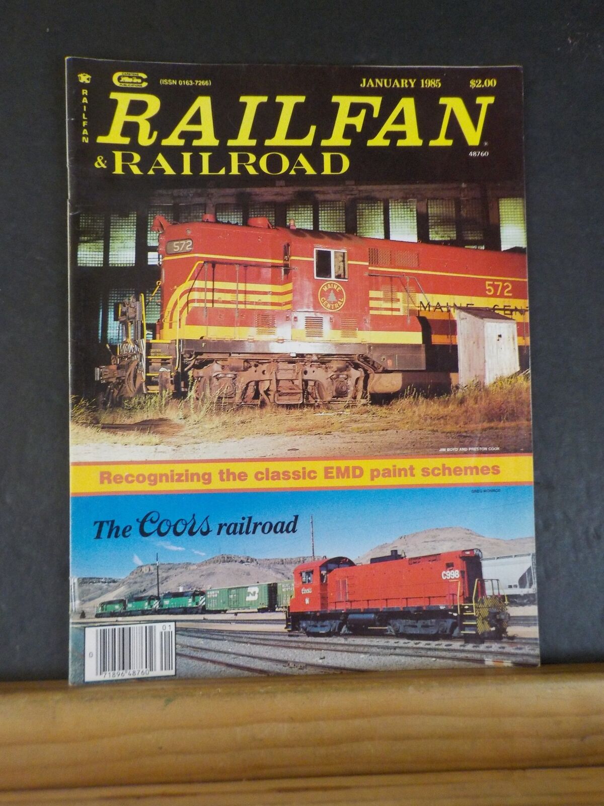 Railfan & Railroad Magazine 1985 January Recognizing the classic EMD p ...