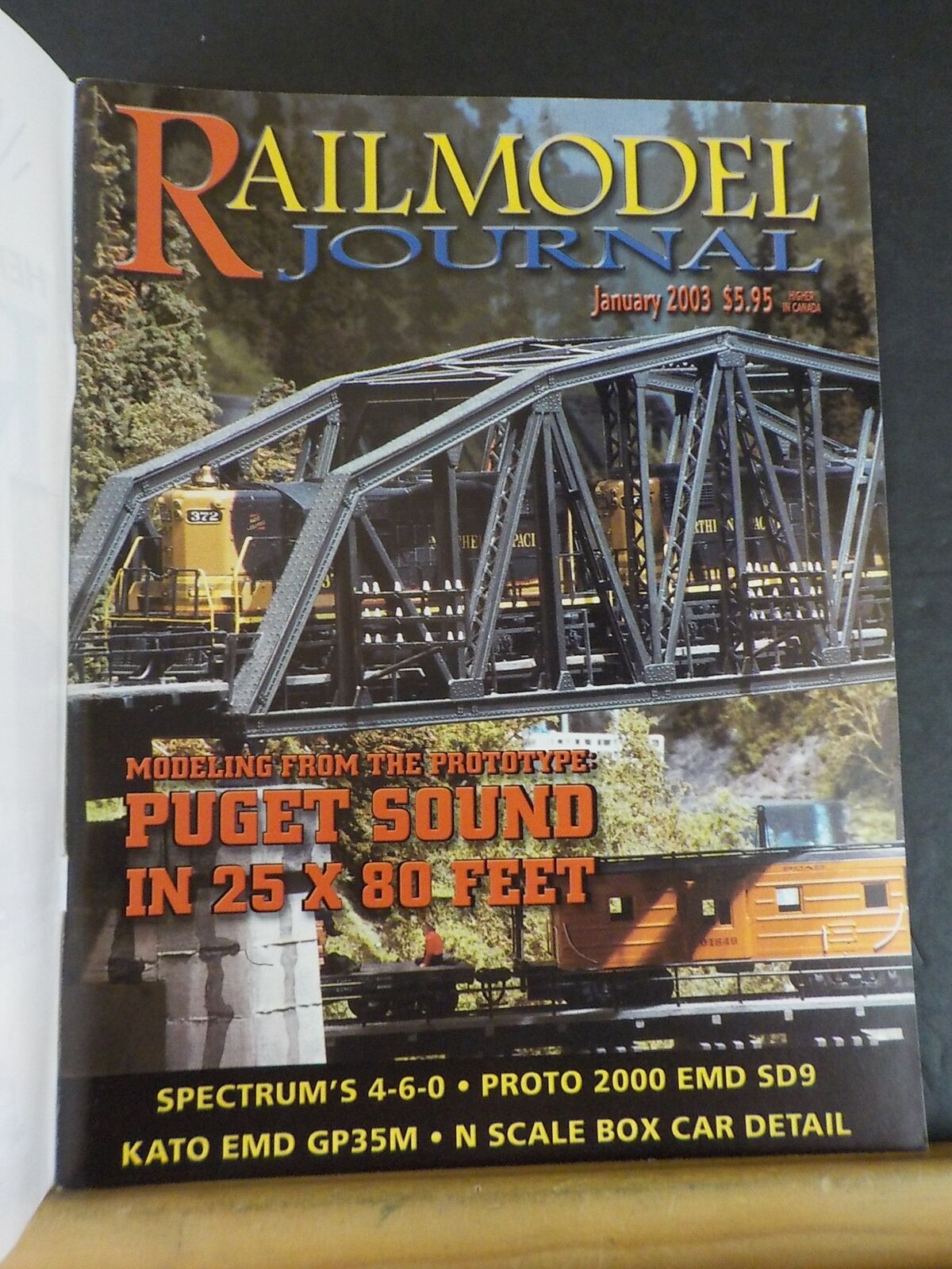 Railmodel Journal 2003 January Puget Sound in 20x80 Feet – RailroadTreasures