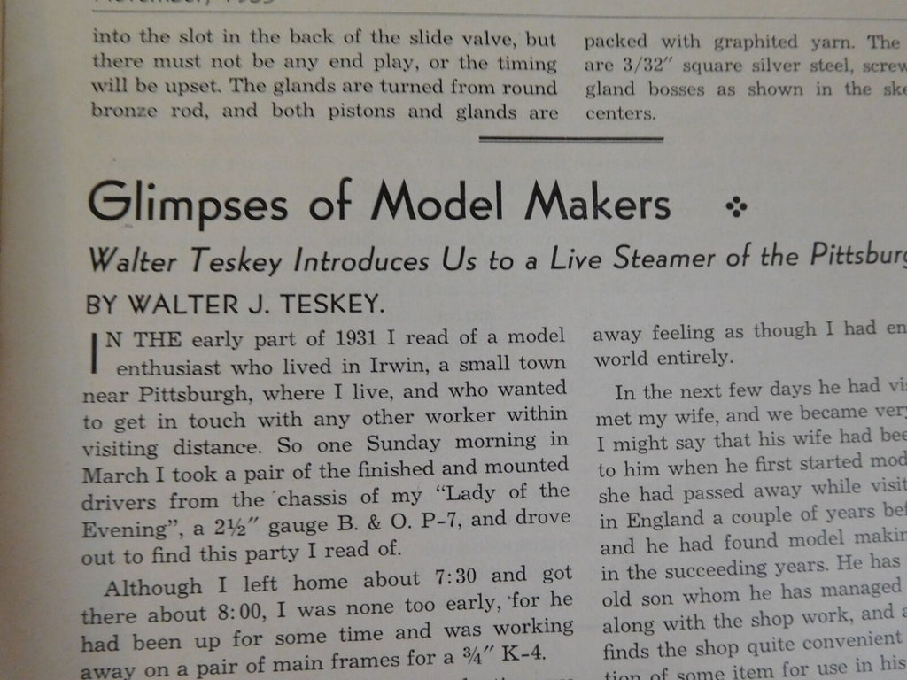 Modelmaker Magazine 1935 November V13 #2 An Unusual Electric Drive Pac ...