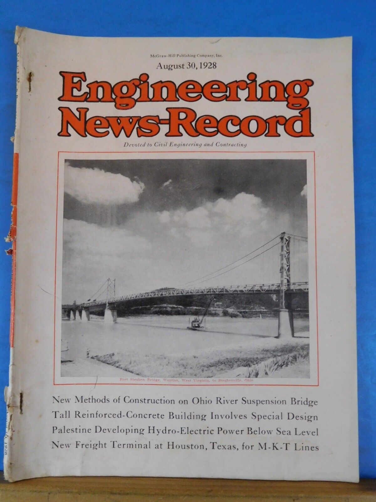 Engineering News-Record 1928 August Vol 101 #9 Pgs 301-336 only ...