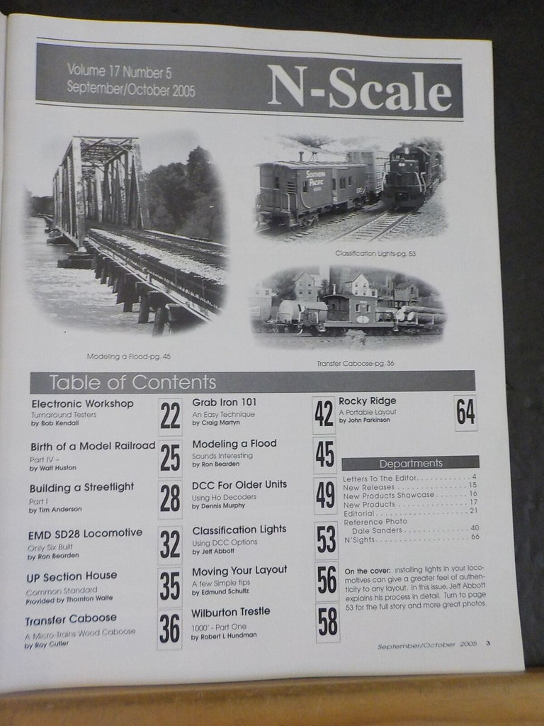 N Scale Magazine 2005 Sepember October Building a Streetlight Model a ...