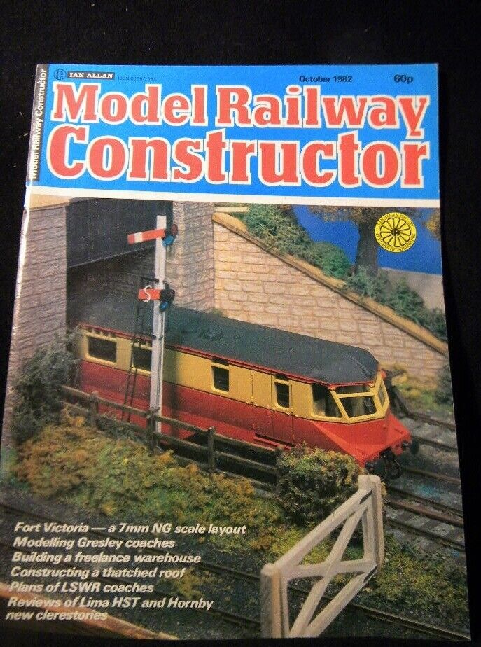 Model Railway Constructor 1982 October Modeling Gresley coaches Thatch ...