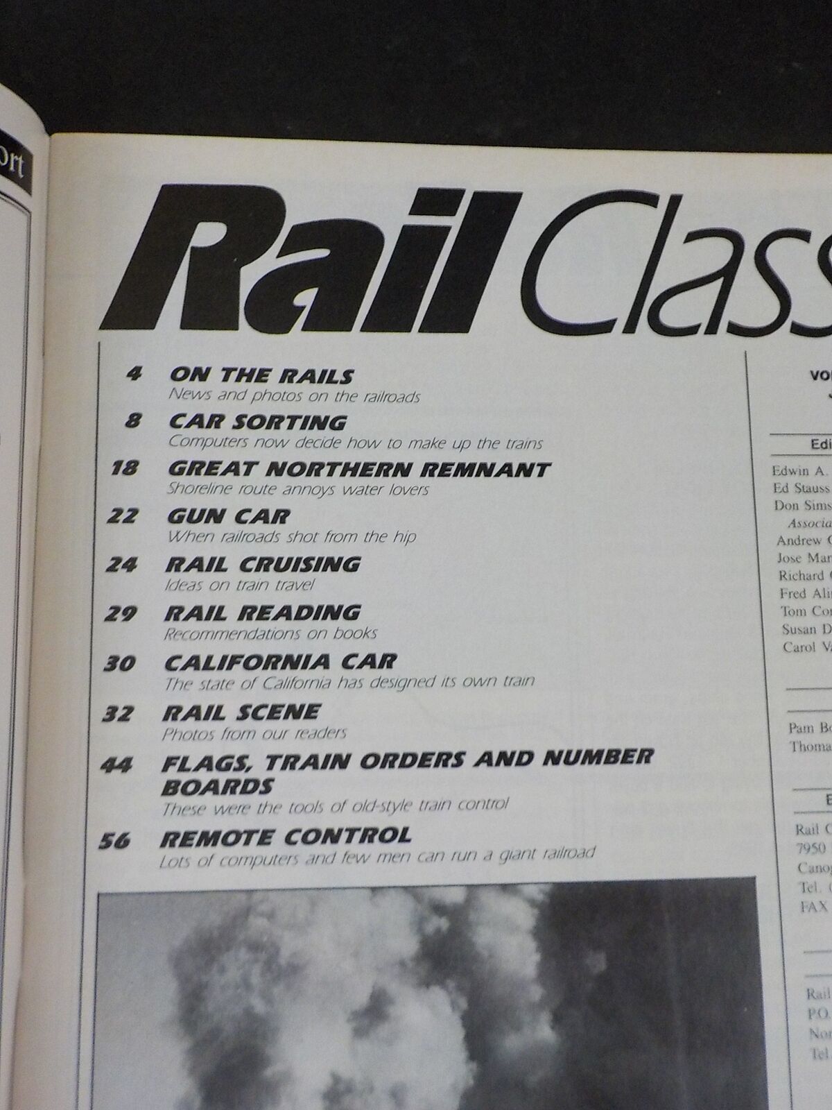 Rail Classics Magazine 1993 July August V22#4 Train Control Gun car BN ...