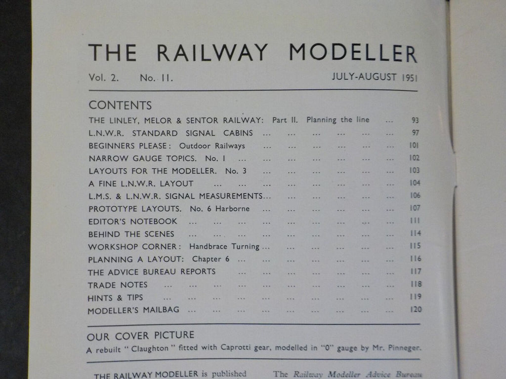 Railway Modeller 1951 July August V2 #11 LNWR Standard signal cabins ...