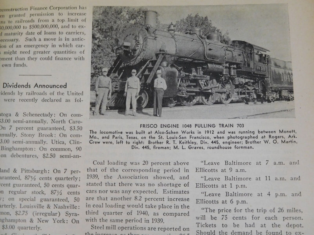 Locomotive Engineers Journal 1940 August Employee Magazine Aerial Rail ...