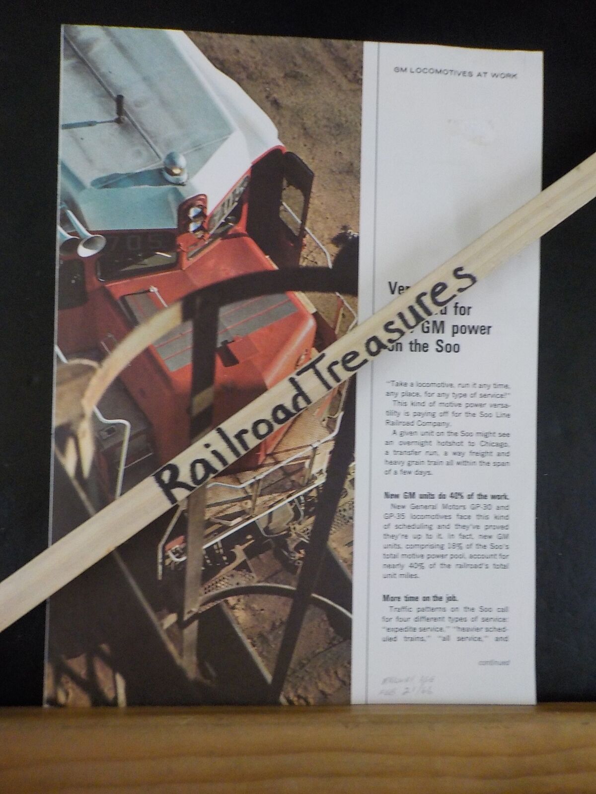 GM Locomotives at Work by Electro-Motive Division Brochure 1966 ...