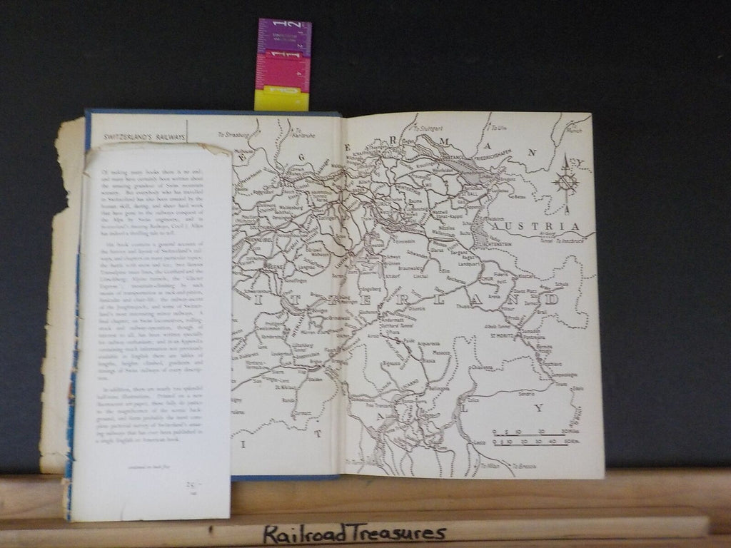 Switzerland's Amazing Railways By Cecil Allen Hard Cover 1953 179 Page ...