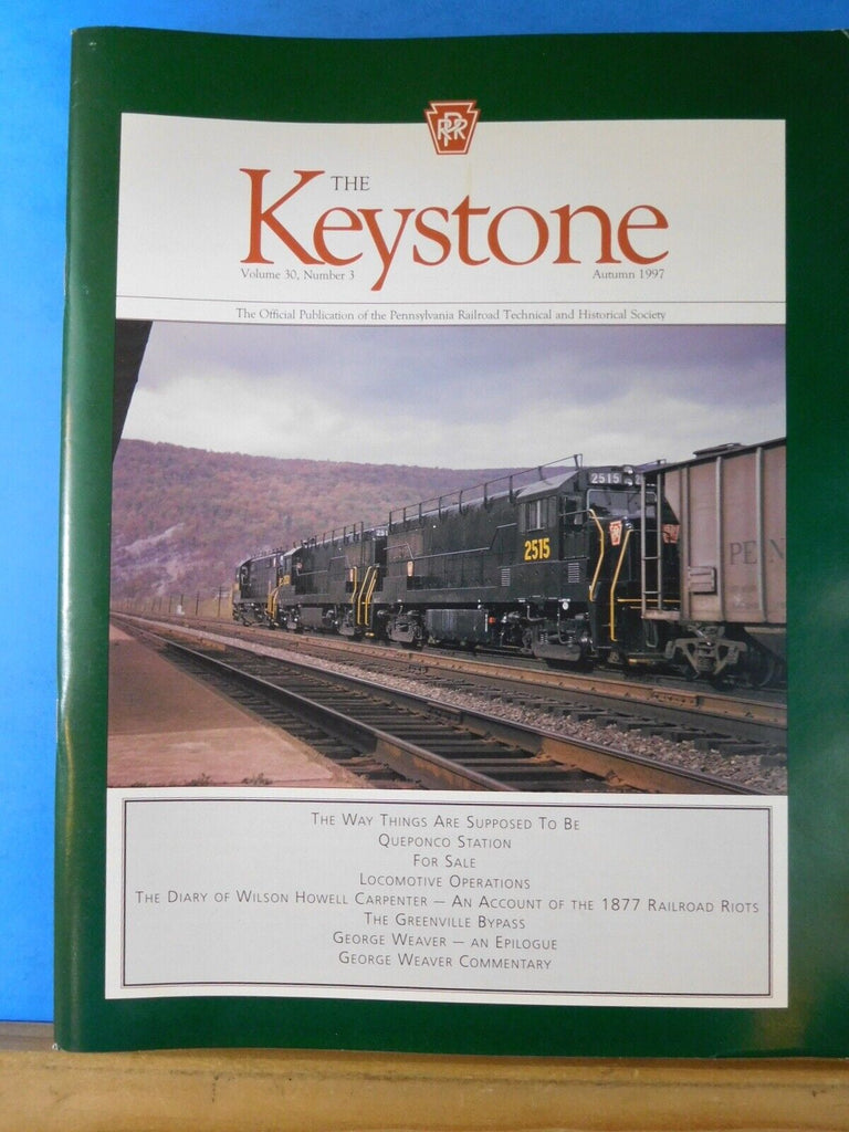 Keystone PRR T&HS Magazine 1997 Autumn Queponco Station Locomotive Ope ...