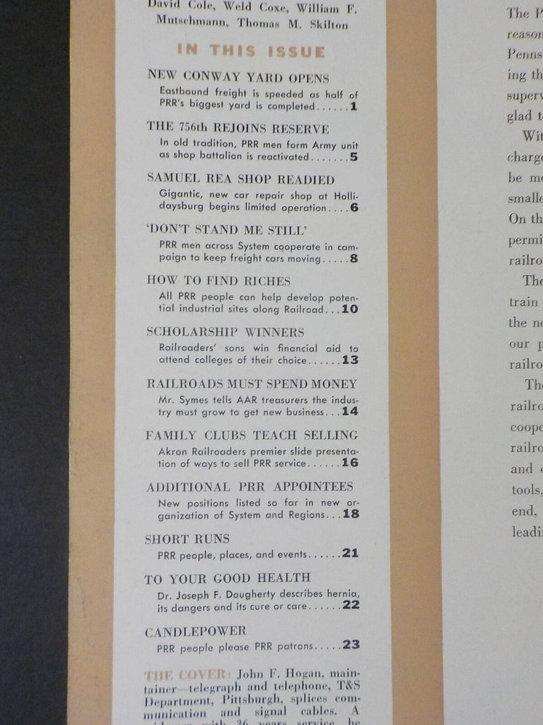 Pennsy Employee Magazine, The 1955 November ‘Don’t Stand Me Still ...