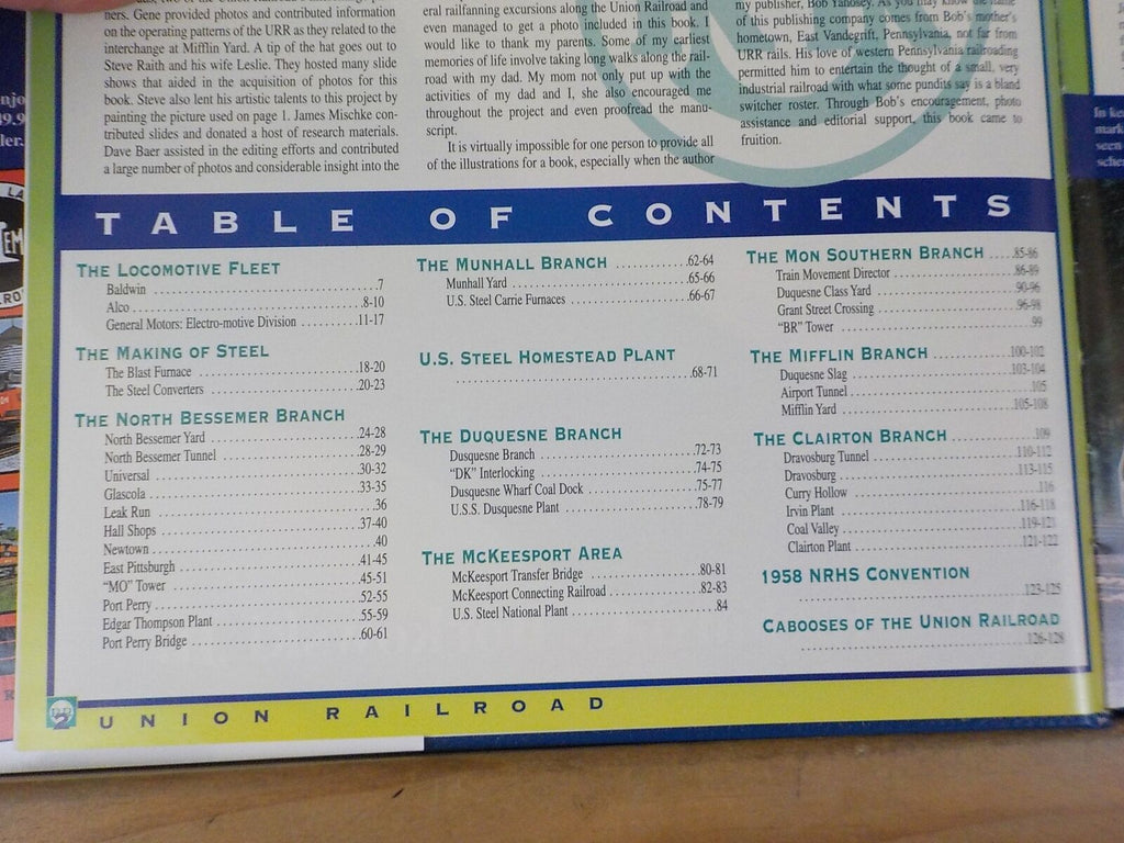 Union Railroad In Color By Richard. Borkowski Jr. w dust jacket Mornin ...