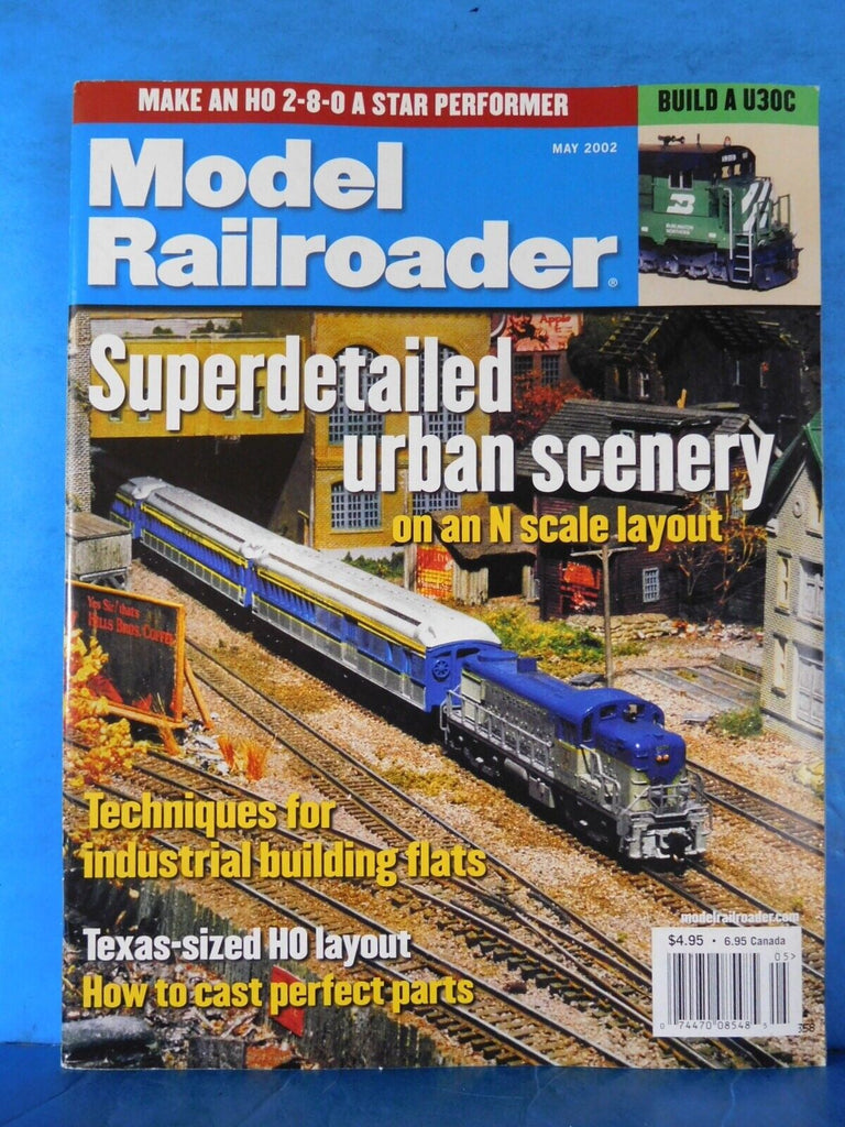 Model Railroader Magazine 2002 May Supderdetailed urban scenery Indust – RailroadTreasures
