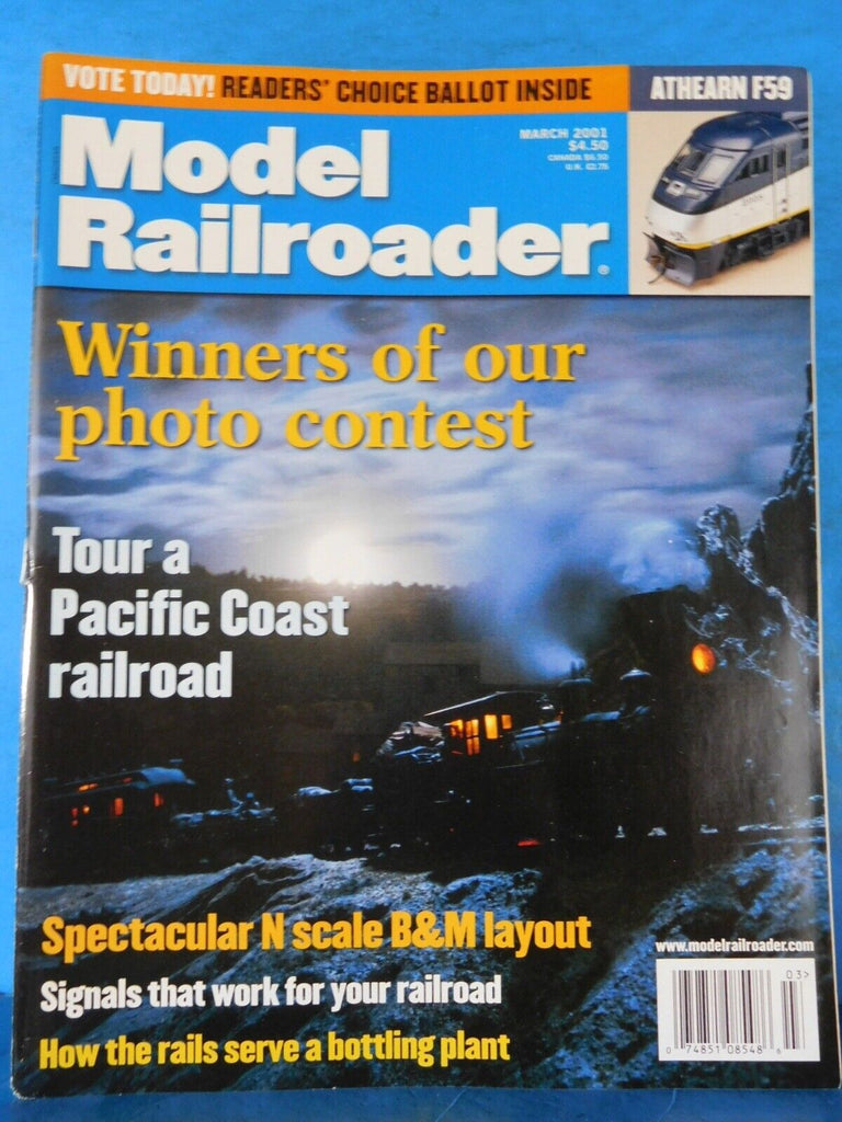 Model Railroader Magazine 2001 March Signals Rails serving a bottling ...