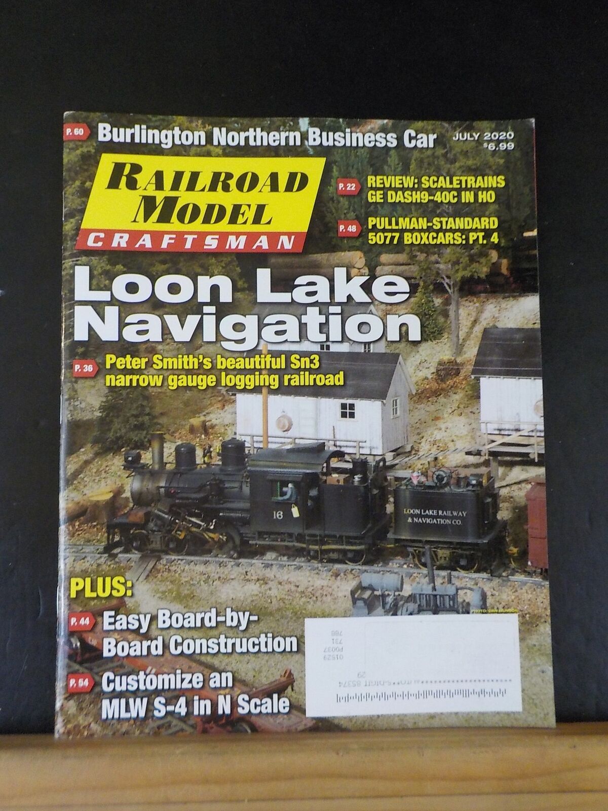 Railroad Model Craftsman Magazine 2020 July KLoon Lake navigation Pull ...
