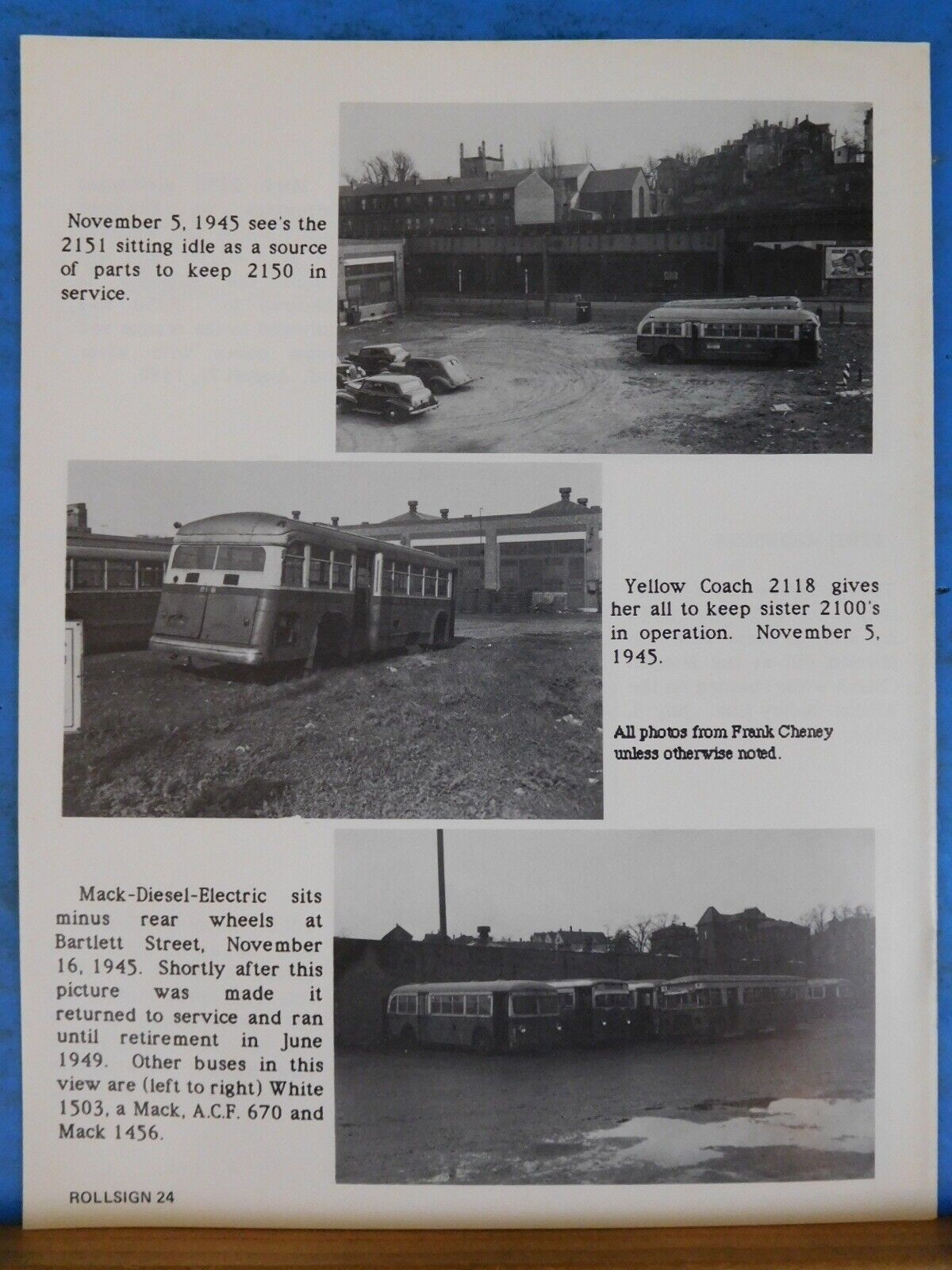 Rollsign Magazine of New England Transit News 1986 September October C ...