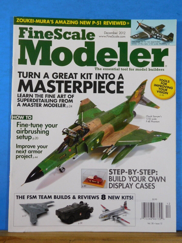 FineScale Modeler 2012 Dec Build Your Own Display Cases Great kit to m ...