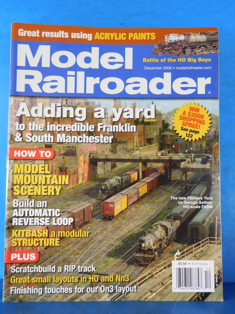 Model Railroader Magazine 2006 December Adding a yard Model mountain s ...