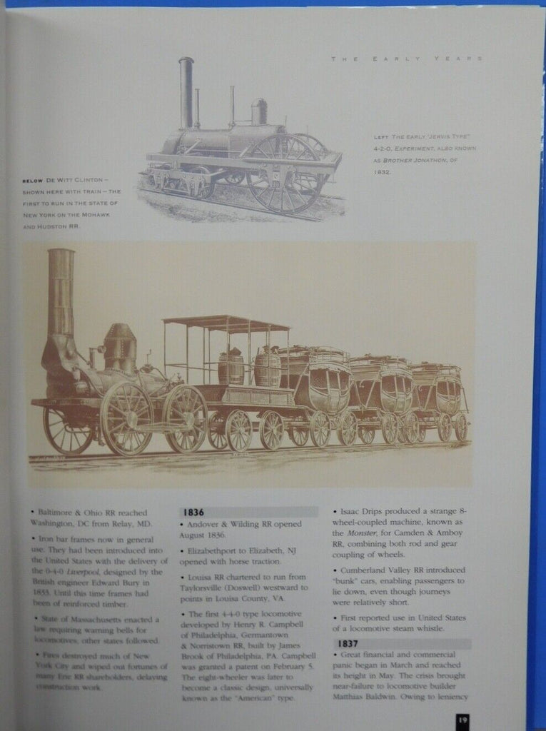 Illustrated History of North American Railroads 1830-present day DJ by ...