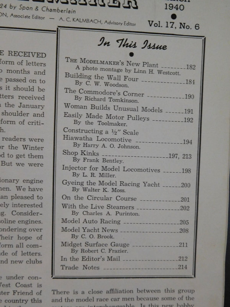 Modelmaker Magazine 1940 March Woman Builds Unusual Models ...