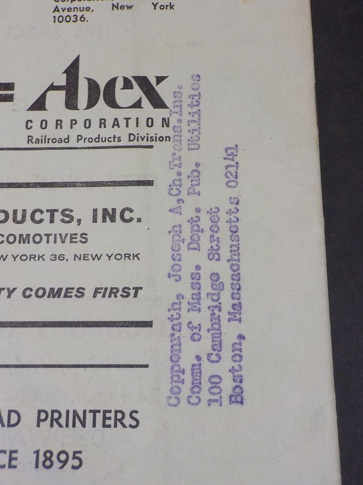 New England Railroad Club Official Proceedings 1967 December 12 Turbo ...