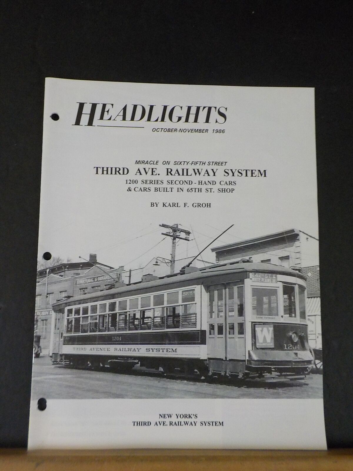 Era Headlights 1986 October November New York's Third Ave Railway Syst ...