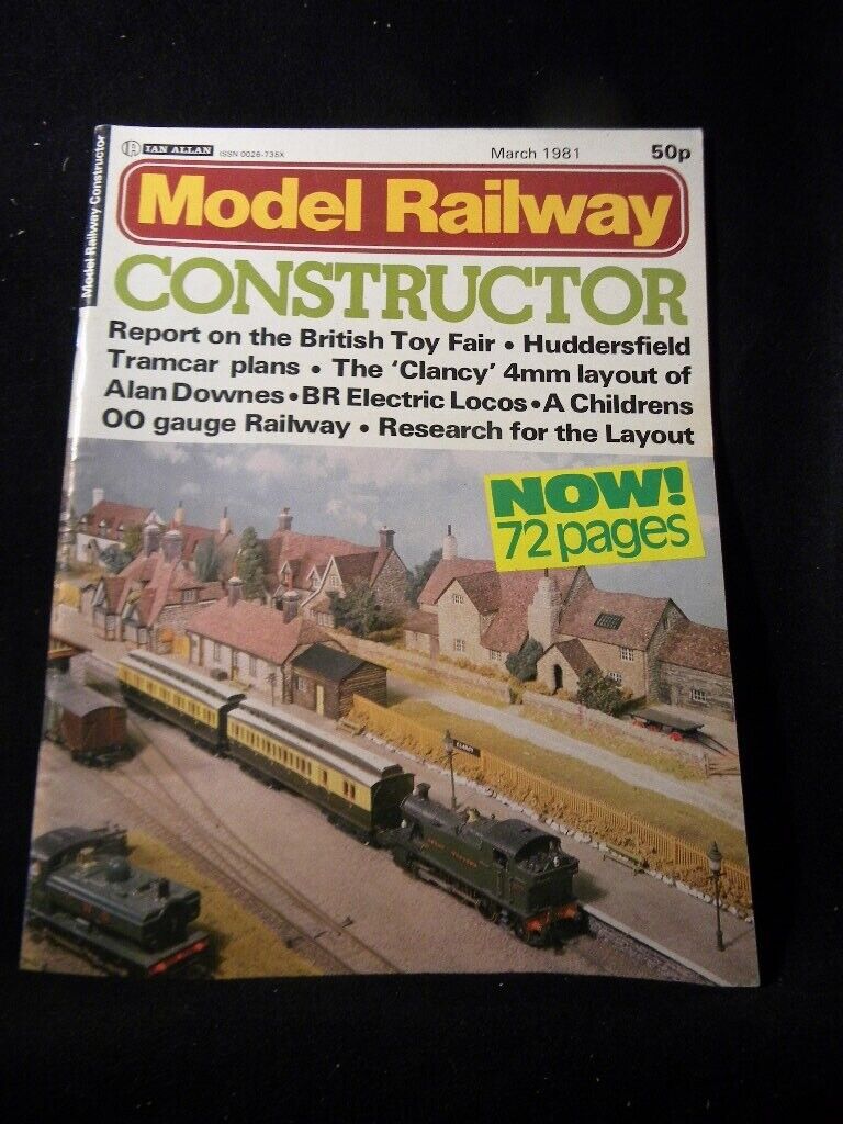 Model Railway Constructor 1981 March Huddersfield tramcar plans BR Ele ...