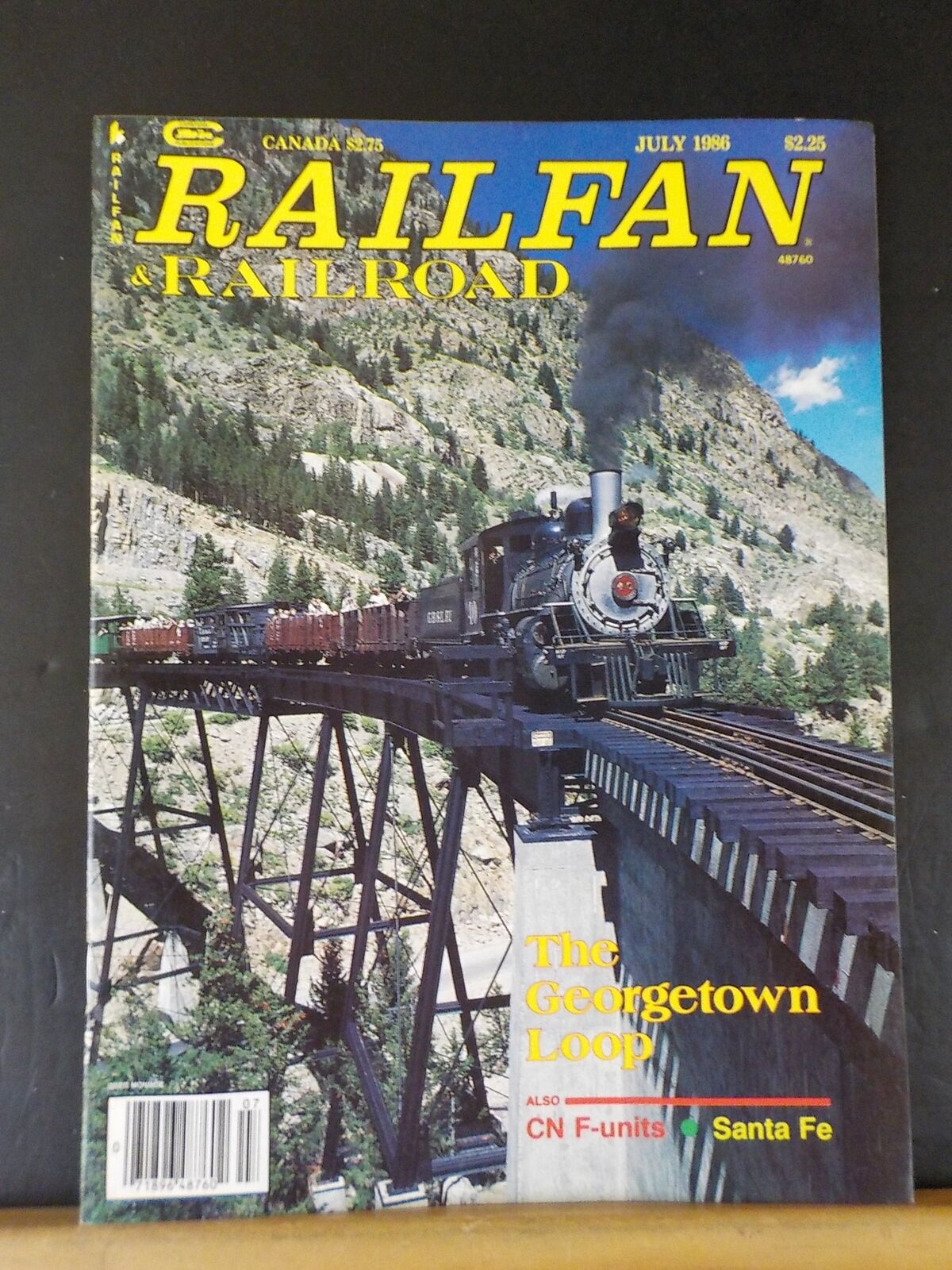 Railfan & Railroad Magazine 1986 July Georgetown Loop CN F units Santa ...