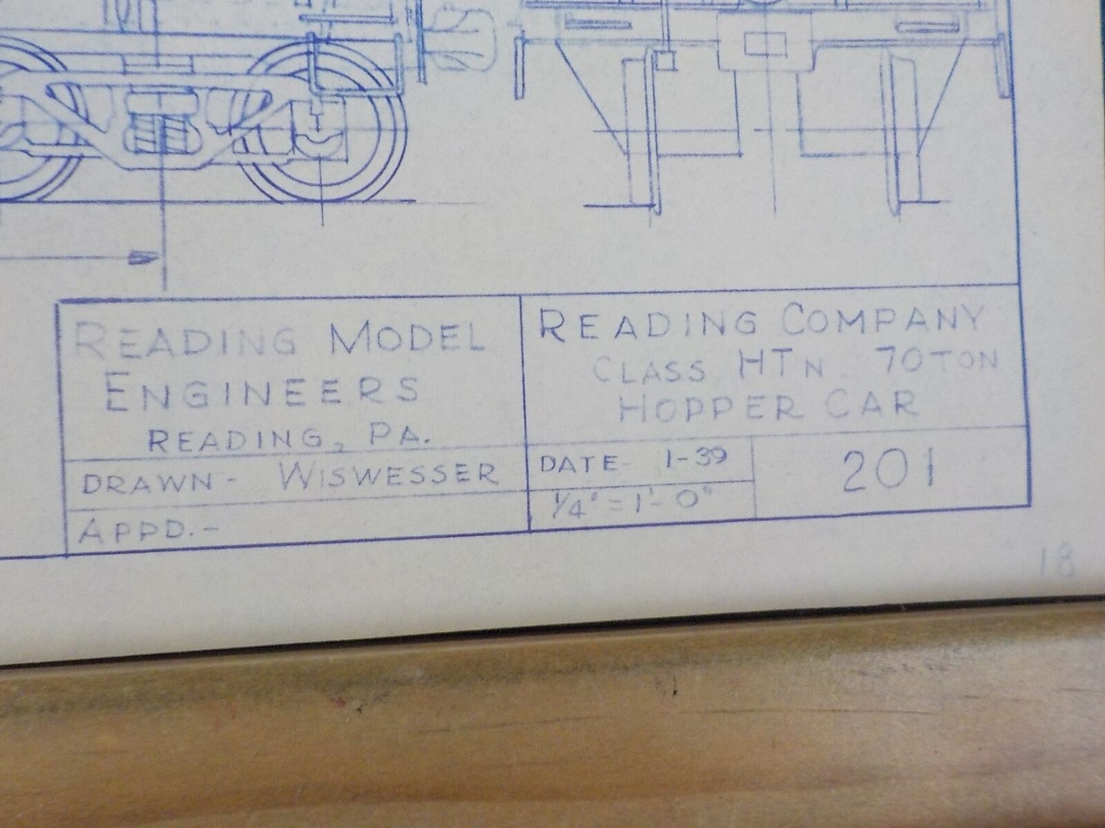 Blueprint Reading Class HTN 70-ton Hopper Car Blueprint #201 ...