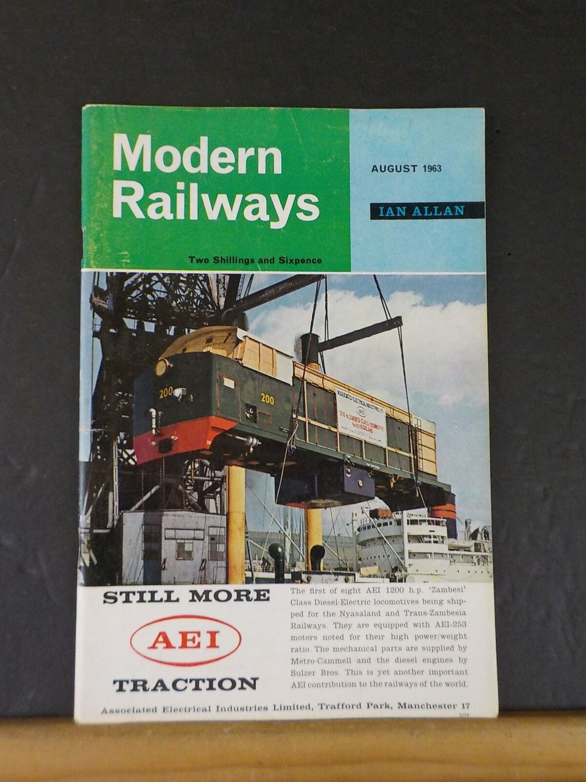 Modern Railways 1963 August Irish scene Western Region Boardroom on wh ...