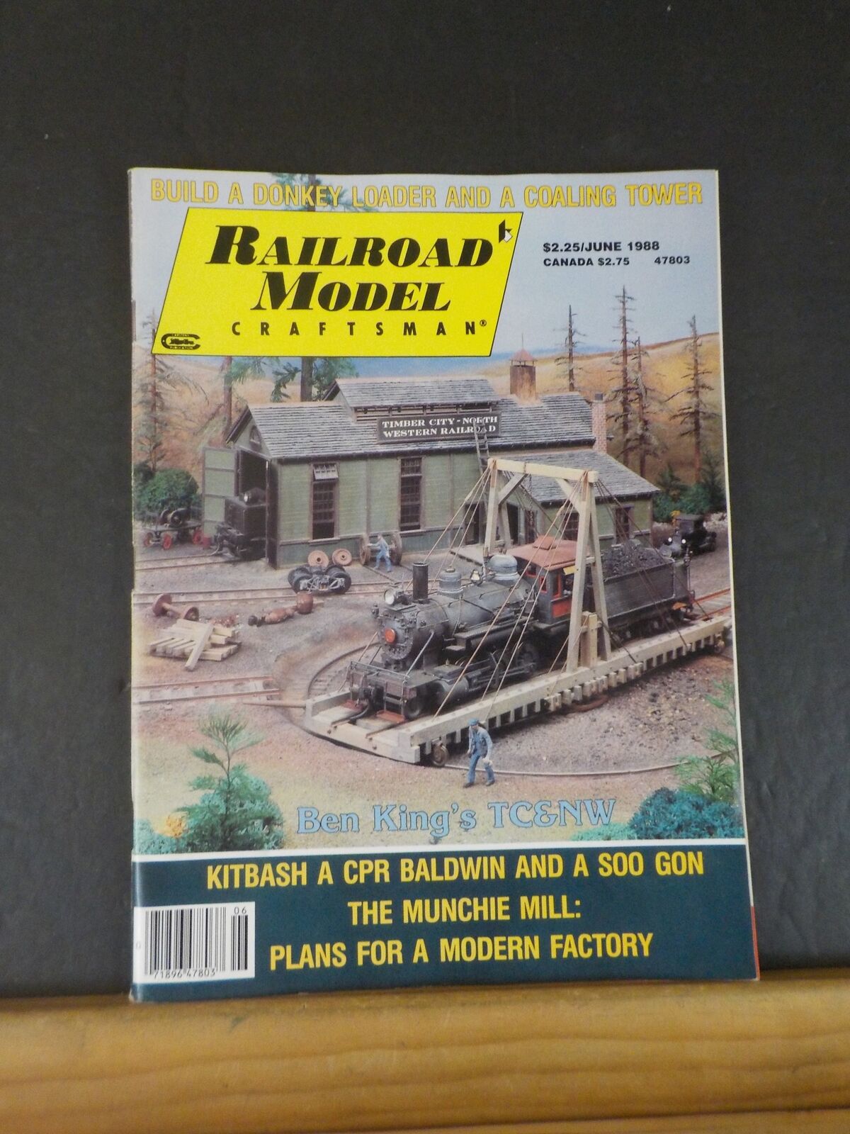 Railroad Model Craftsman Magazine 1988 June Kitbash CPR Baldwin Soo Go ...