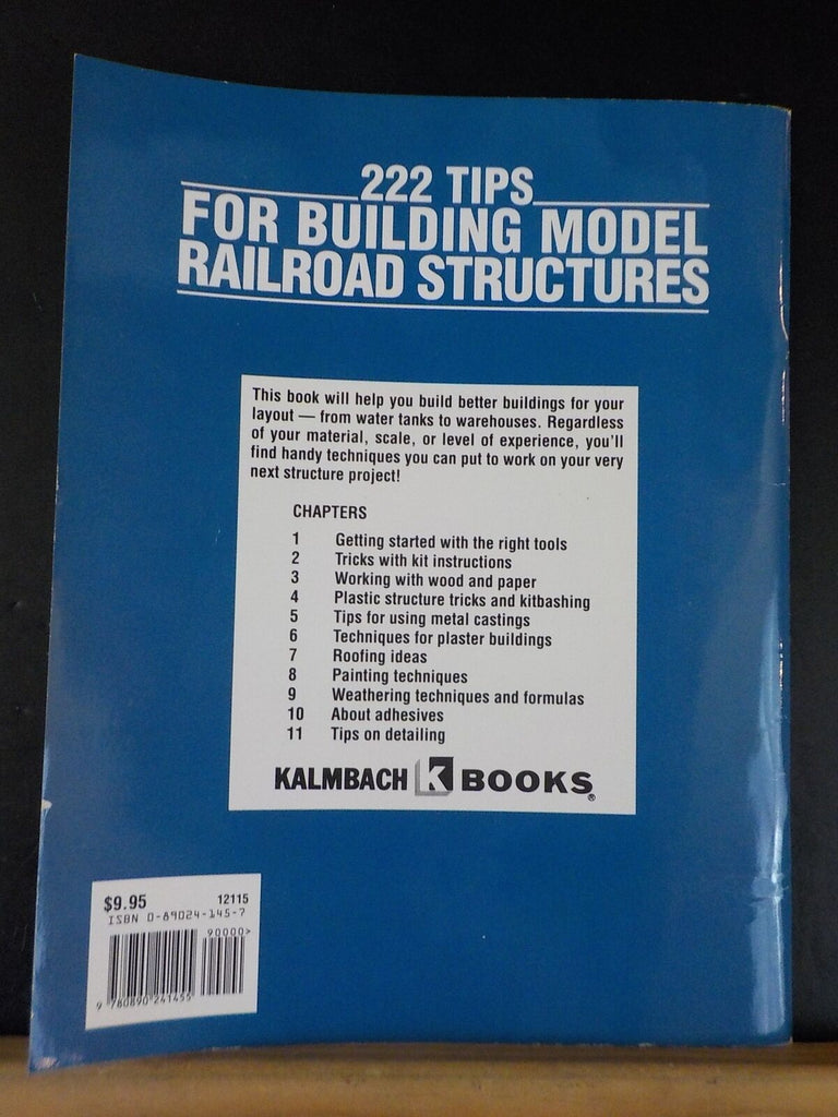 222 Tips for Building Model Railroad Structures By Dave Frary Soft Cov ...