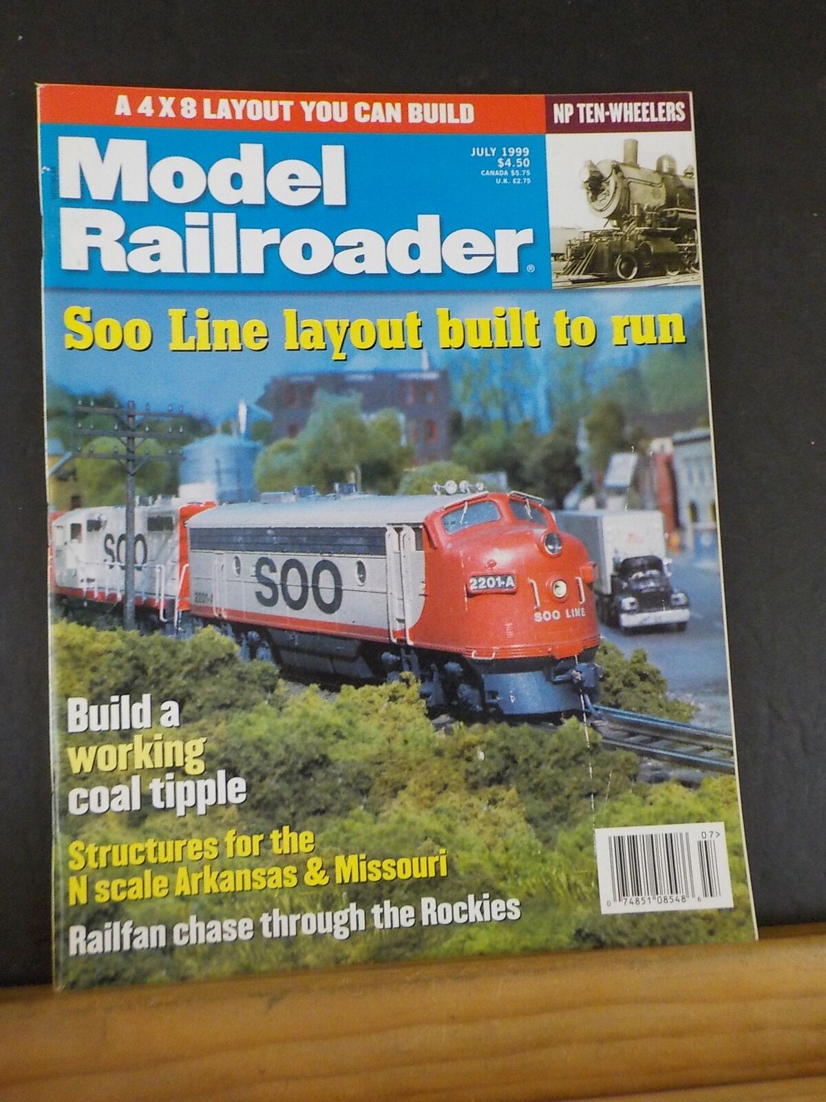 Model Railroader Magazine 1999 July Build working coal tipple Structur ...