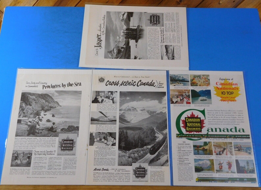 Ads Canadian National Ry Lot #7 Advertisements from Various Magazines ...