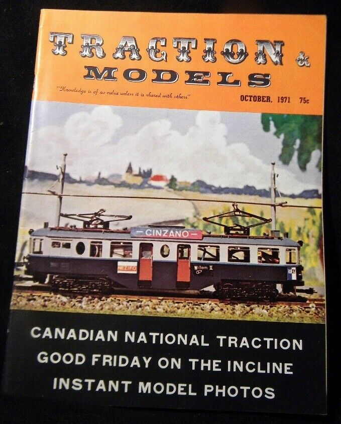 Traction & Models 1971 October Canadian National Traction Cincinati In ...