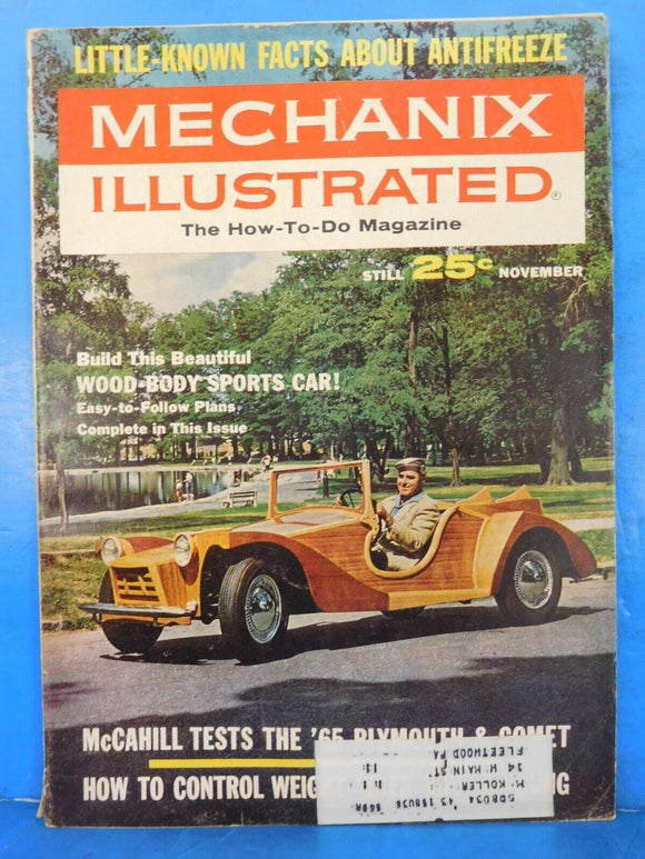 Mechanix Illustrated 1964 November 1965 lymouth Comet more cars ...
