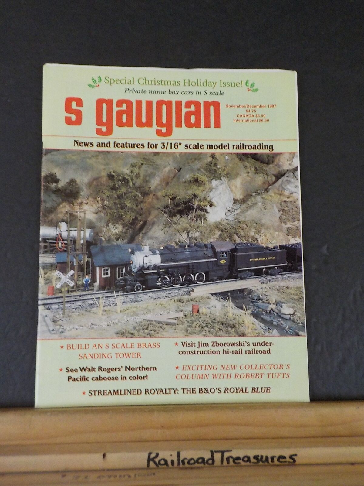 S Gaugian 1997 November December Build an S Scale Brass Sanding Tower ...