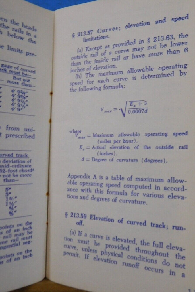 FRA Track Safety Standards 1972 Kershaw Track Maintenance Machines SC ...