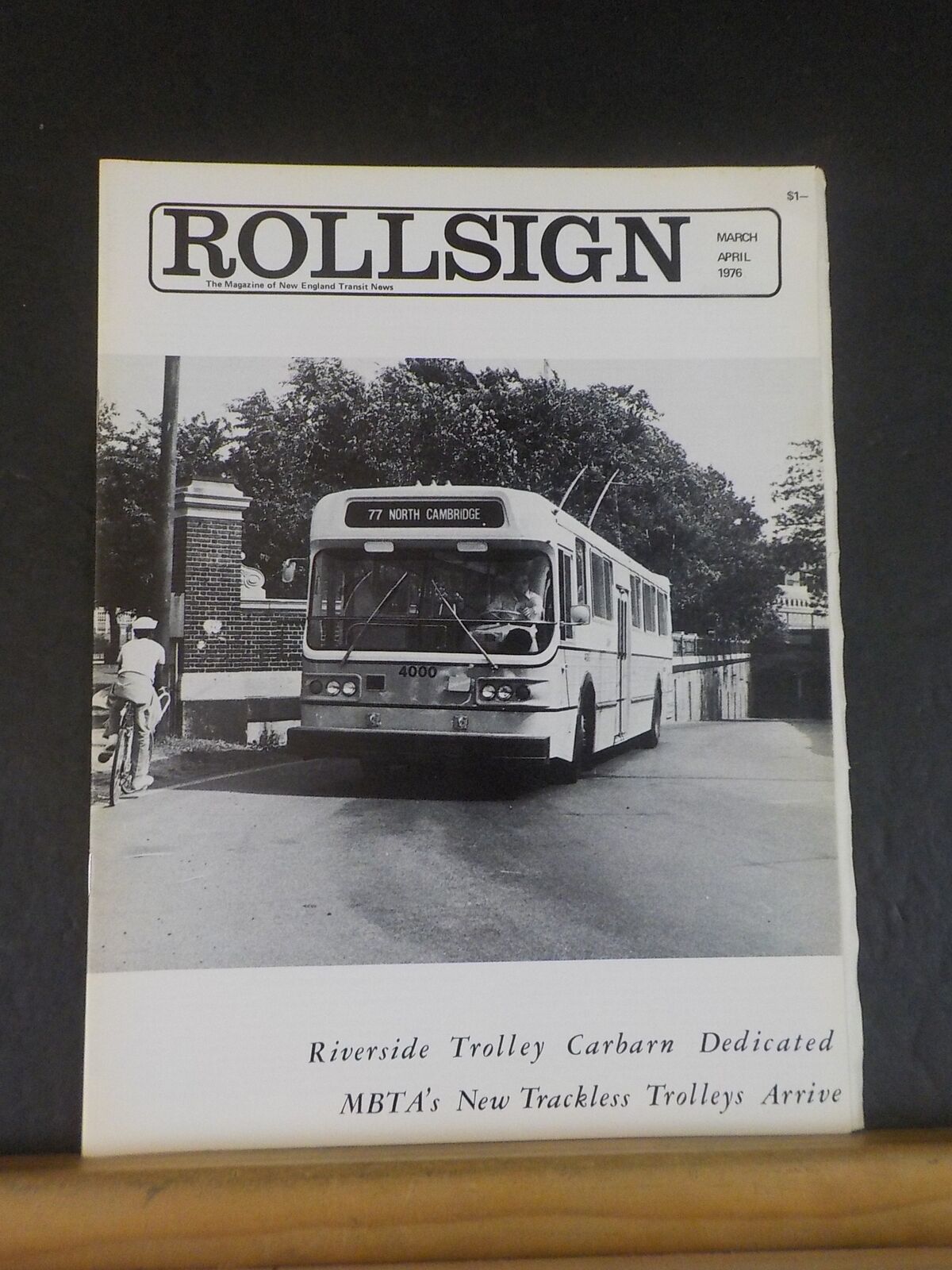 Rollsign Magazine of New England Transit News 1976 March April Riversi ...