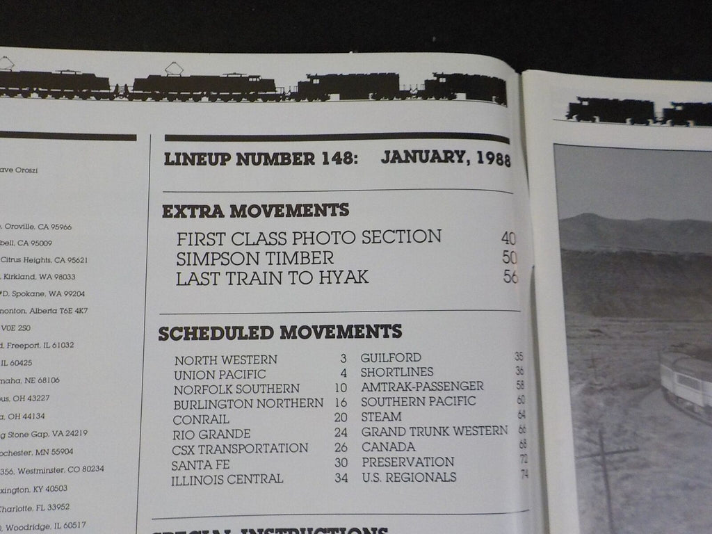 CTC Board Railroads Illustrated #148 1988 January Simpson Timber Hyak ...