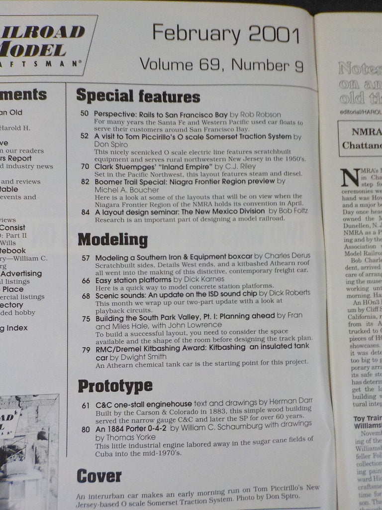 Railroad Model Craftsman Magazine 2001 February MNS Boxcar 10000 gal t ...