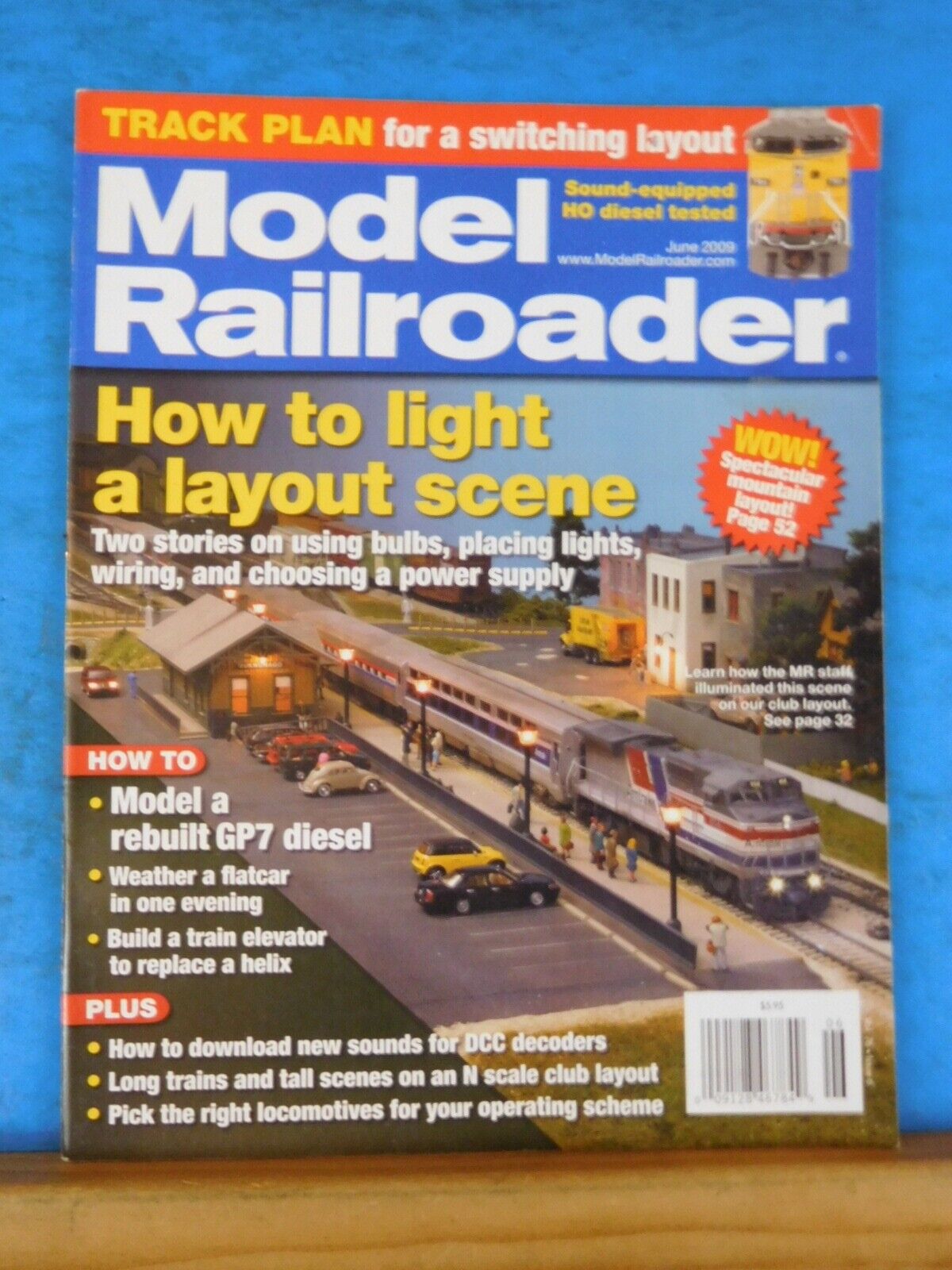 Model Railroader Magazine 2009 June How to light a layout scene Track ...