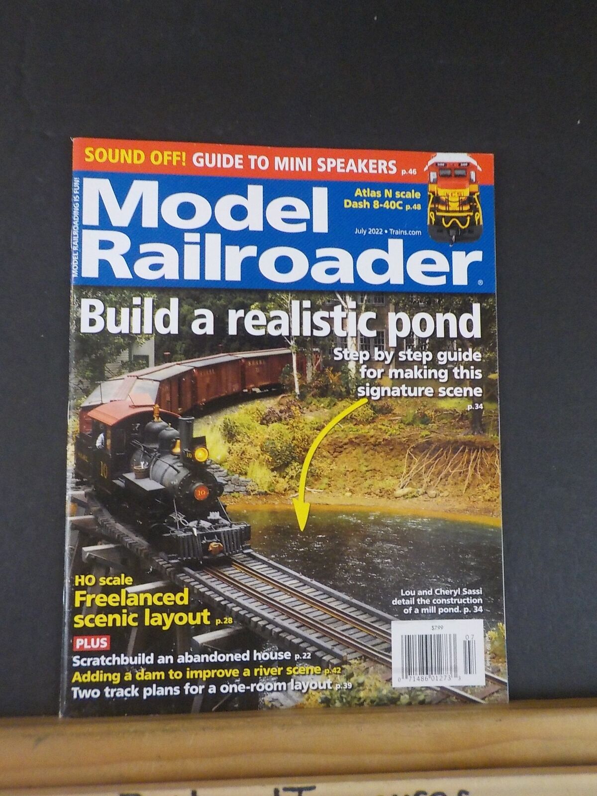 Model Railroader Magazine 2022 July Build a realistic pont – RailroadTreasures