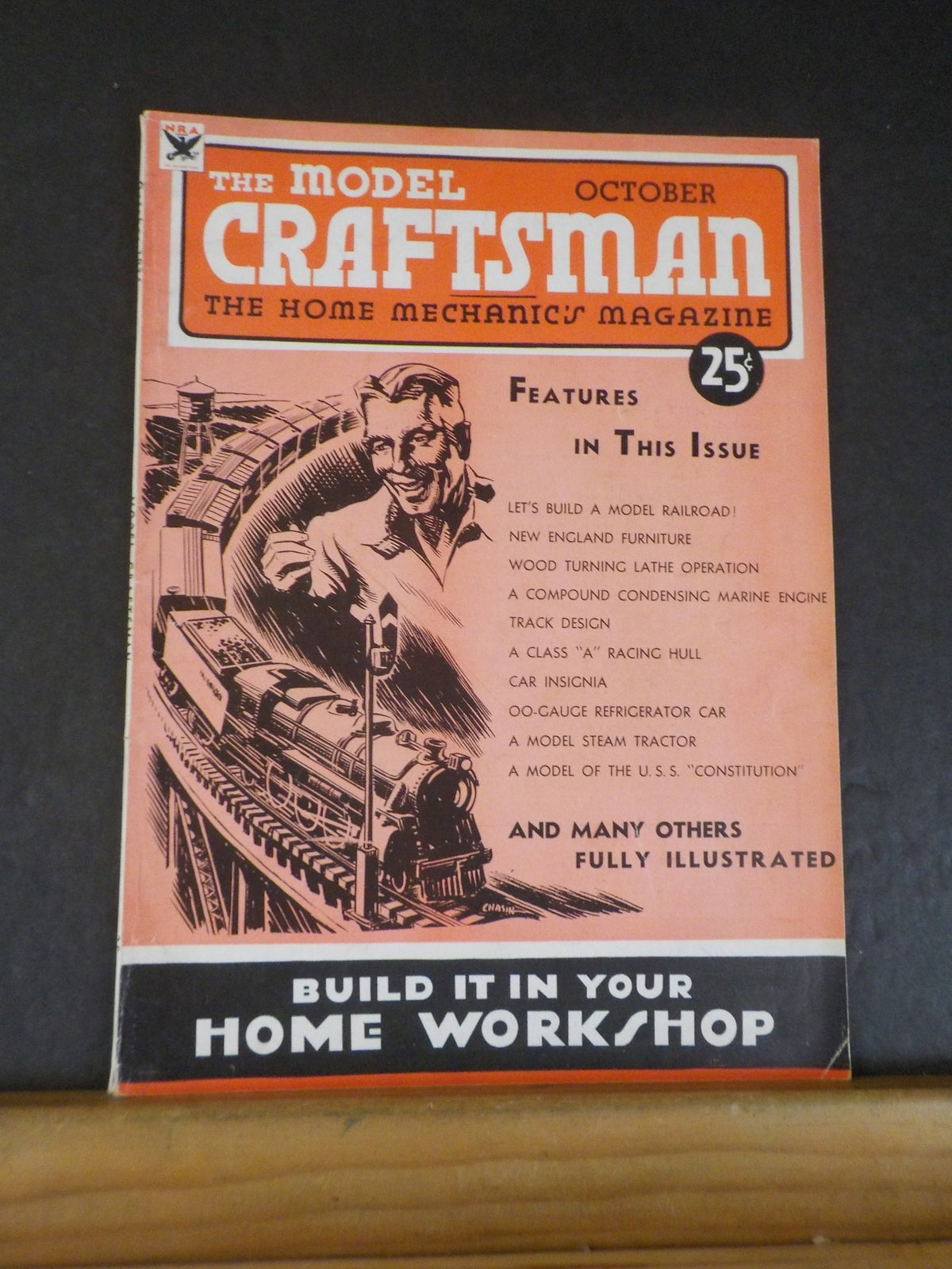 Model Craftsman RMC 1934 October Model steam tractor Timber over road ...