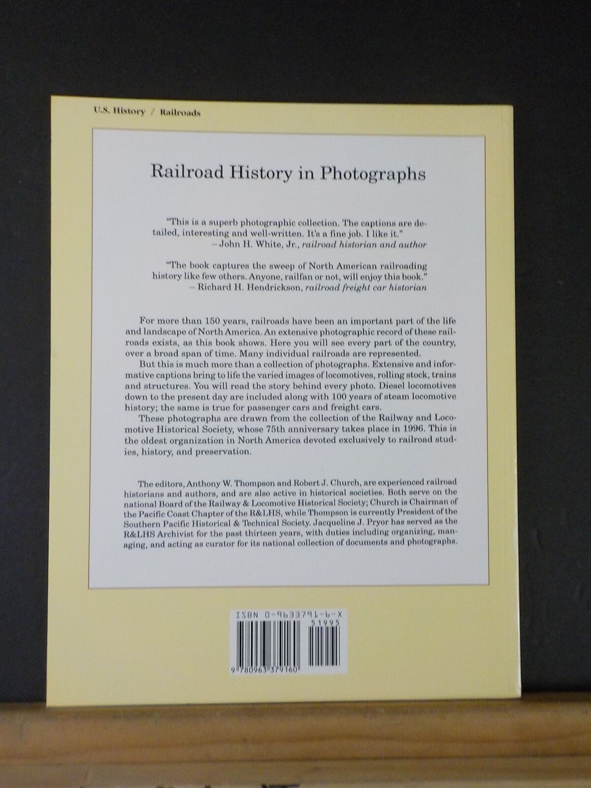 Railroad History in Photographs R&LHS 150 years of North American RRin ...